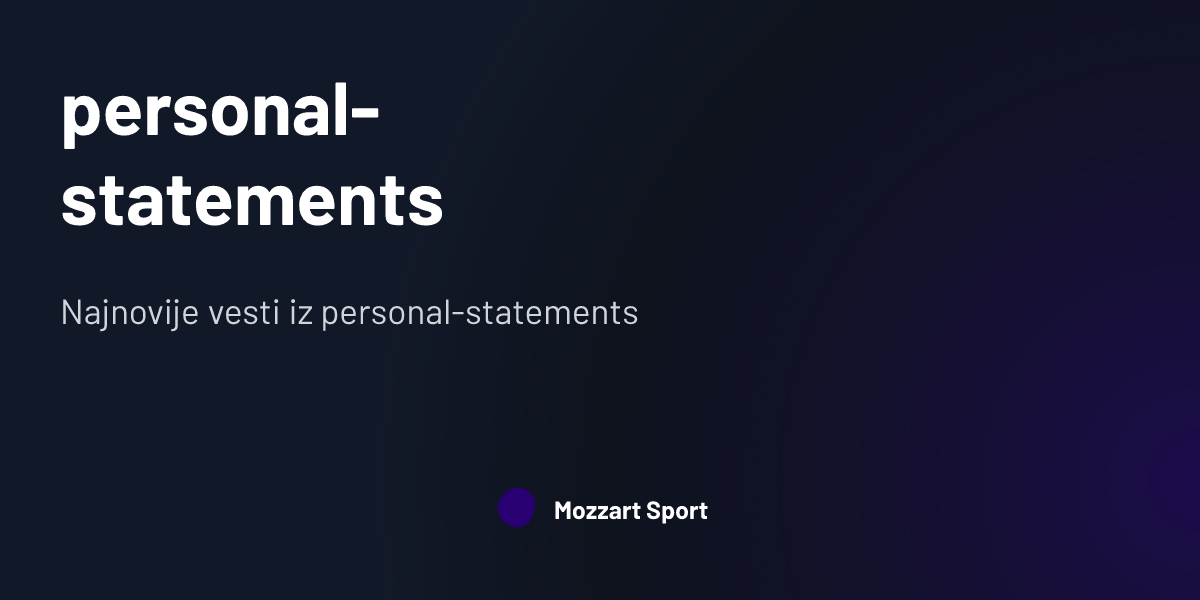 personal-statements | Mozzart Sport